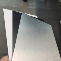 China Partition PE Aluminum Composite Panel Flash Silver ACP Sheet 1220x2440mm 3mm for sale