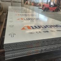 China Partition PE Aluminum Composite Panel Flash Silver ACP Sheet 1220x2440mm 3mm for sale