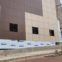 China Partition PE Aluminum Composite Panel Flash Silver ACP Sheet 1220x2440mm 3mm for sale