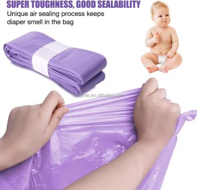 Cina Bolle di pannolini usa e getta Borse di riempimento per pannolini viola Borsa di riempimento per pannolini per pannolini 4.5m Bolle di riempimento per pannolini genio Compatibile con tutti i modelli in vendita