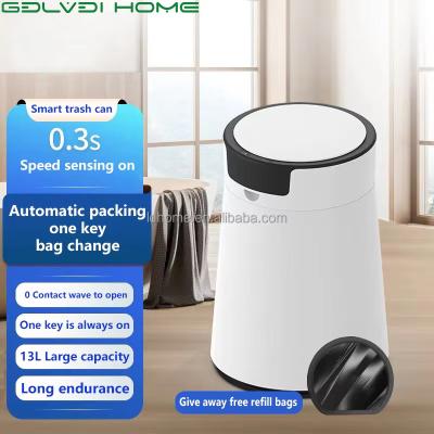 China ABS Smart Trash Can 17.5L Intelligent Induction Trash Can Customized for sale