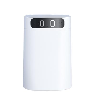 China Household Auto Sealing Trash Can White Smart Sensor Trash Bin 17.5L for sale