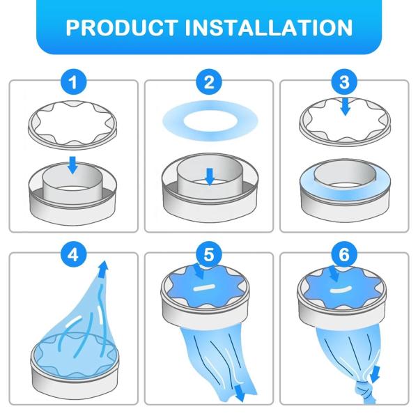 Quality Customized Diaper Pail Refills for All Baby Diaepr Pails Bin 7 layers Odor for sale