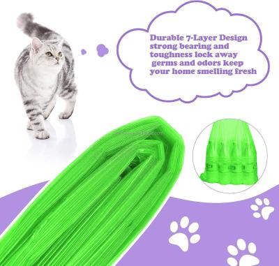 Cina PE Sacchetti di riempimento di lettiera per gatti Sacchetti di riempimento di lettiera impermeabili Verde in vendita