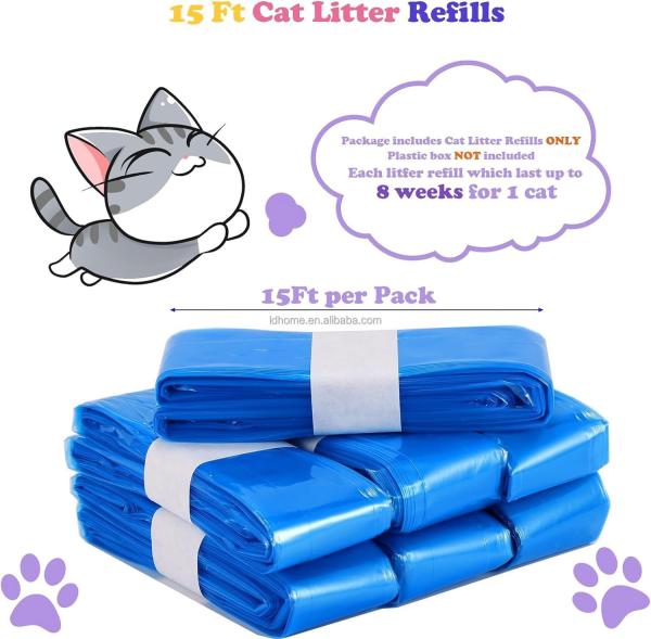 Quality Refill Bags for Cat Litter Disposal Buckets Refills 4.5 m Litter Loose Refill for sale