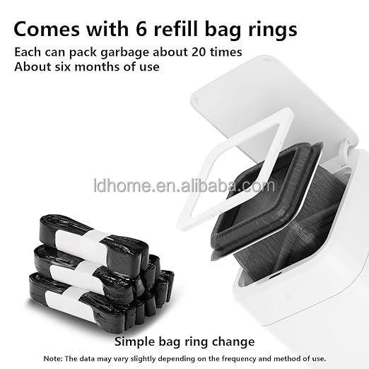 Quality Customized Trash Can Automatic Bag PE Biodegradable Litter Bags 7m For Smart for sale