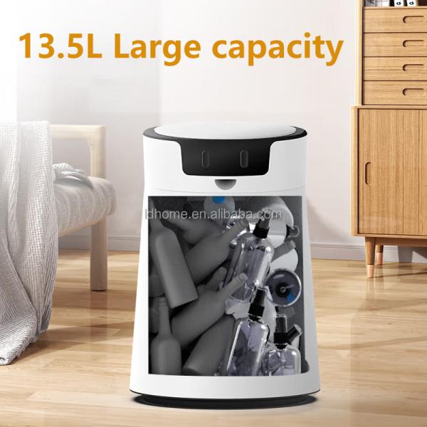 Quality Self Sealing Smart Trash Can ABS Kitchen Garbage Can 20L User Friendly for sale