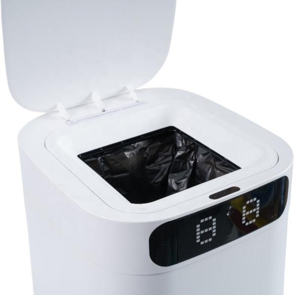 Quality Customized Self Sealing Trash Bin Touchless Smart Waste Bin 17.5L for sale