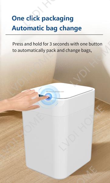 Quality 20L Smart Induction Trash Can Self-changing trash can for sale