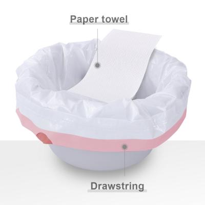 China Portable Commode Liners Toilet Bags Lavender Scented Commode Bags Disposable  for sale