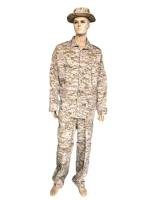Quality 50 / 50 Nylon Cotton Fabric ACU Military Uniform Set For Saudi Army 200gsm for sale