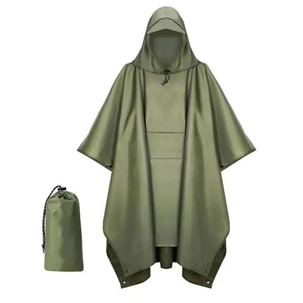 Quality Polyester PU Coating tactical Raincoat for sale