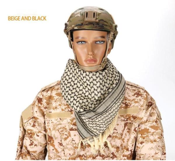 Quality Outdoor Arabian Shemagh Tactical Accessories Multifunctional Arabian Scarf Windproof For Neck Wrapping for sale