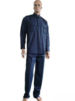 China Blue Navy Ceremonial Uniform 45 Wool 55 Polyester With Straight Legged Trousers for sale