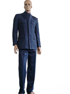 China Navy Blue 45 Wool 55 Polyester tactical Uniform Winter Long Sleeve Ceremonial Dress tactical Officer Suit for sale