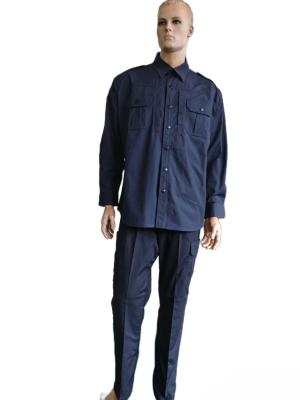 China Industrial Work Uniform Navy Uniform Set Cotton And Polyester FabricTactical Workwear Uniform Police Uniform Work Uniform For Men Outdoor Work Clothes for sale