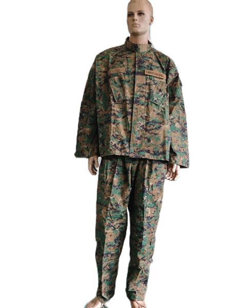 Quality ACU tactical Uniform Digital Woodland Camouflage Tactical Field Uniform 50 50 Nylon Cotton Material for sale