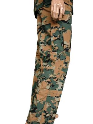 China Tactical BDU Field Uniform Digital Woodland Camo Ripstop Cotton For Outdoor Hunting BDU Military Uniform for sale
