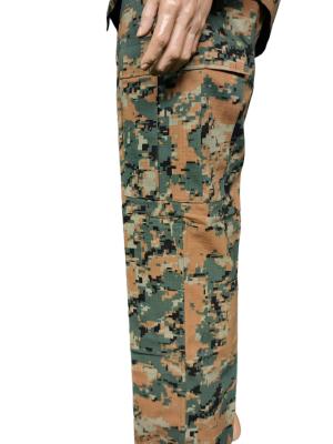 China Tactical BDU Field Uniform Digital Woodland Camo Ripstop Cotton For Outdoor Hunting BDU Military Uniform for sale