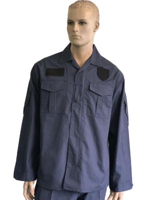 중국 다중 주머니가 있는 맞춤형 해군 블루 군복 재킷 판매용