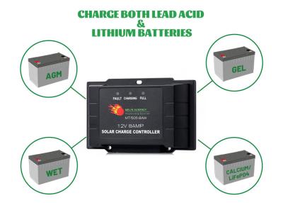 China 8A Smart PWM Solar Charge Controller IP65 Waterproof Solar Charge Controller 12V for sale