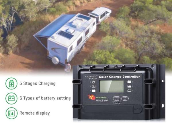 Quality Intelligent 12V 24V PWM Digital Solar Charge Controller With BMS Wake Up for sale