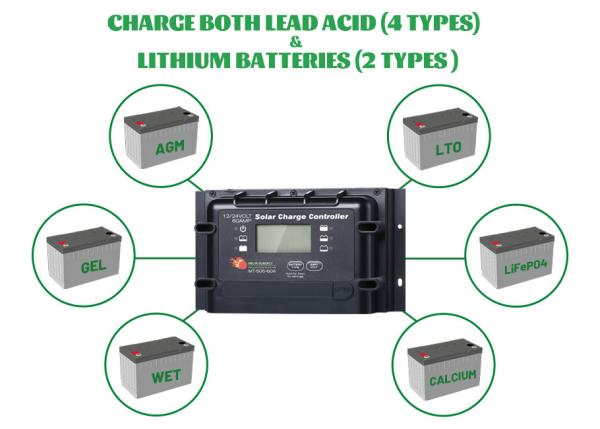Quality Intelligent Black PWM Solar Regulator 60A IP22 With Remote Display for sale