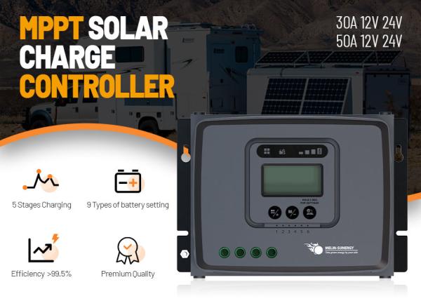 Quality LCD display digital 30 amp mppt solar charge controller small size and IP43 for sale