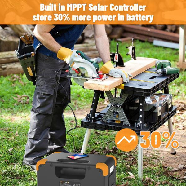 Quality Rechargeable Lithium Battery Solar Generator 300W UPS LiFePO4 Solar Energy Power for sale