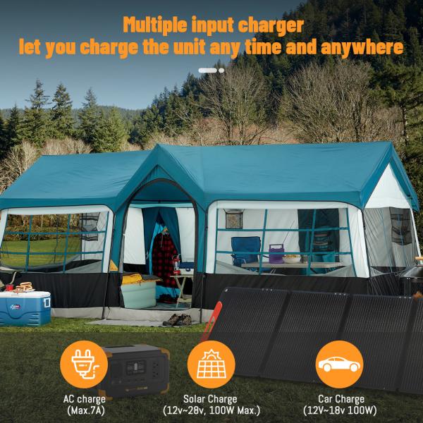 Quality Lightweight UPS Lithium Battery Solar Generator Built In Pure Sine Wave Inverter for sale