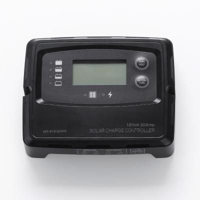 중국 검은색 LCD LED 디지털 태양 전지 제어기 IP67 최대 PV 전력 760W 24V 380W 12V 판매용