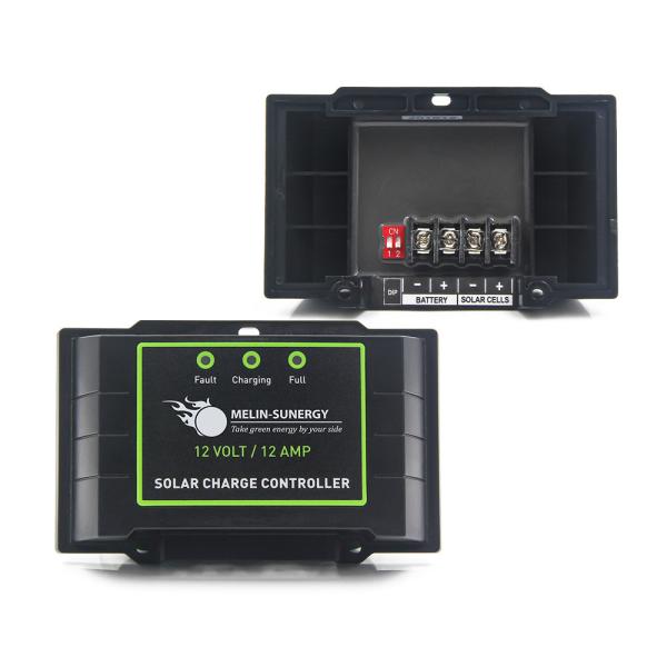 Quality 12A Compact Agm Solar Charge Controller Waterproof IP67 12V 24V Auto for sale