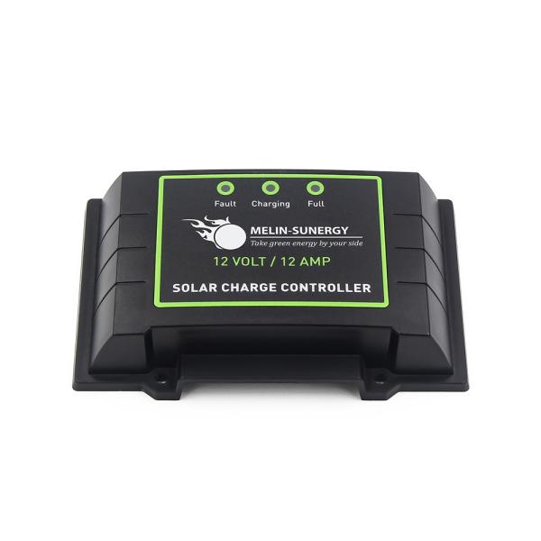 Quality 12A 12V 24V Smart PWM Solar Charge Controller Manual LiFePO4 Battery Compatible for sale