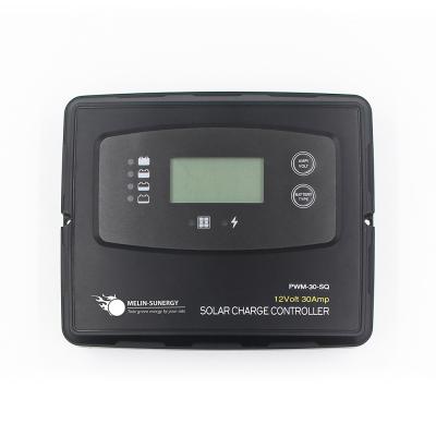 China PWM 30A Digital Solar Charge Controller 12V 24V For AGM And LiFePO4 Batteries for sale