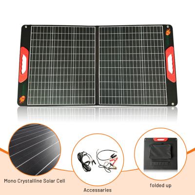 China 100W Íntegro para água Painéis solares dobráveis Energia renovável Painéis solares portáteis para acampamento for sale