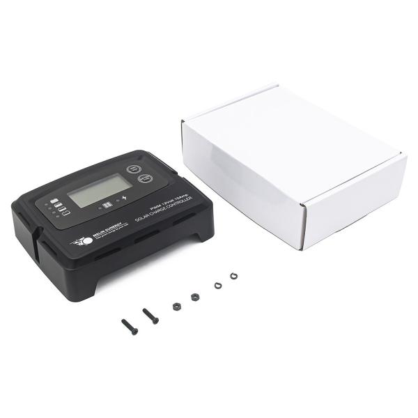 Quality Black Digital Solar Charge Controller 15A Smart Solar Regulator For Lithium Battery for sale