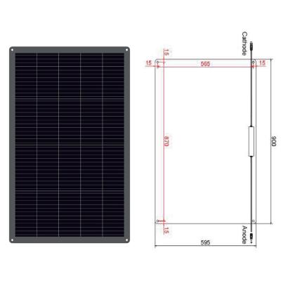 Cina Kit di pannelli solari monocristallini 120 Watt flessibili Balcone Auto Barca Golf Cart Pannello solare in vendita