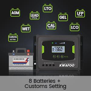 20a mppt solar charge controller 12v 24v for lifepo4 battery
