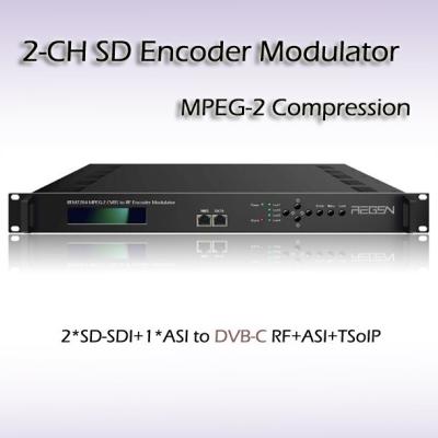 China REM7204 Two-Channel SD-SDI TO DVB-C MPEG-2 SD Encoding Modulator for sale