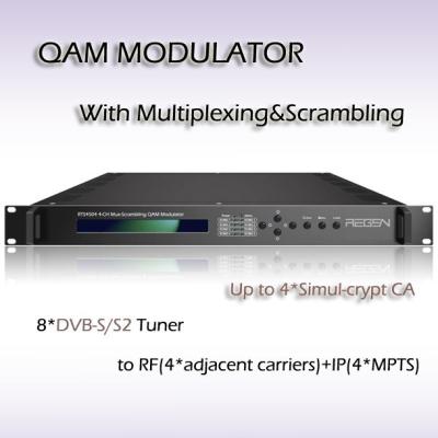 China RTS4508 8*DVB-C Tuner input Four-Channel Mux-Scrambling QAM Modulator for sale