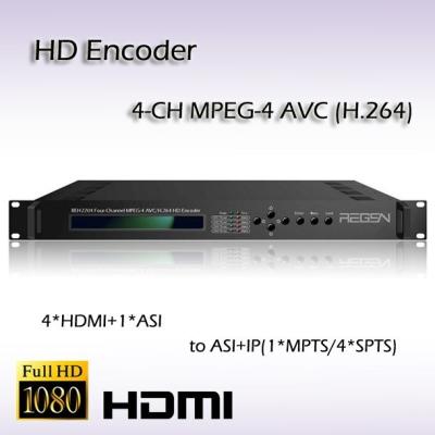 China 4 in 1 HDMI TO IP MPEG-4 AVC/H.264 AAC Audio Encoding IPTV Encoder REH2204 for sale