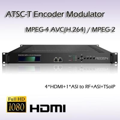 China REM7004 Four-Channel HDMI TO ATSC MPEG-2/H.264 Encoding Modulator Support HDCP for sale