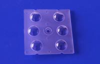 China 6 LED 5050SMD PC Lens Array 90 Degree for High Bay Light - 50x50x6.26mm Polycarbonate Optical Solution for sale
