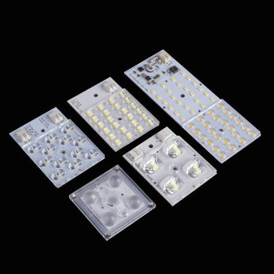 China 50x50mm led lens 4/6/8/12/16/24 points plastic secondary optics /pmma led optical led lenses for street light/flood light for sale