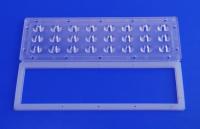 China 24W LED Street Light Module PC Reflector Lens 256x78.6x9mm for Outdoor Lighting for sale