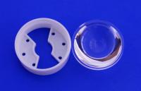 China PMMA LED Torch Lens 23mm Diameter with 93% Transmittance for 1W-3W SSC and Edison LEDs for sale