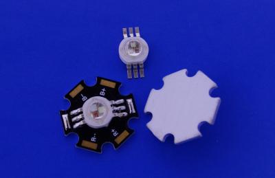 China 3w RGB High Power LED Light Emitting Diode With Star PCB and led optical lens for sale