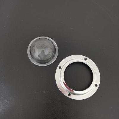 China 50Mm Led Glass Lens , Road Lamp / Led Street Light Module With Metal Holder for sale