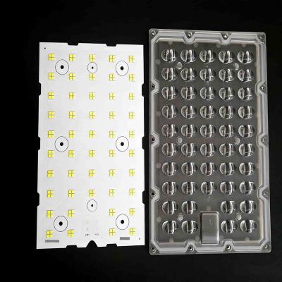 China 192PCS 3030 SMD LED Street Light Module with 210x240x35mm Heatsink for 150W Power Applications for sale