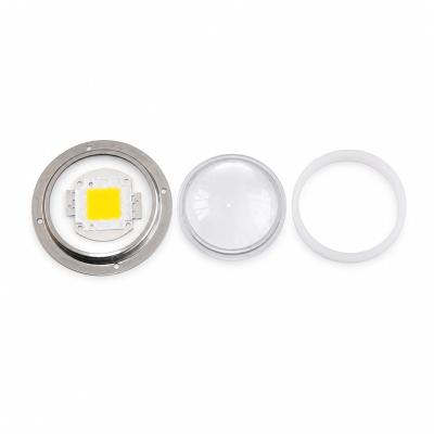 China 78mm Diameter 120 Degree Beam Angle LED Glass Lens with 93% Transmittance for High Bay Light for sale